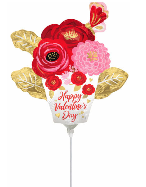 14in Anagarm HVD Satin Painted Flowers Balloon (Heat Seal Required ...