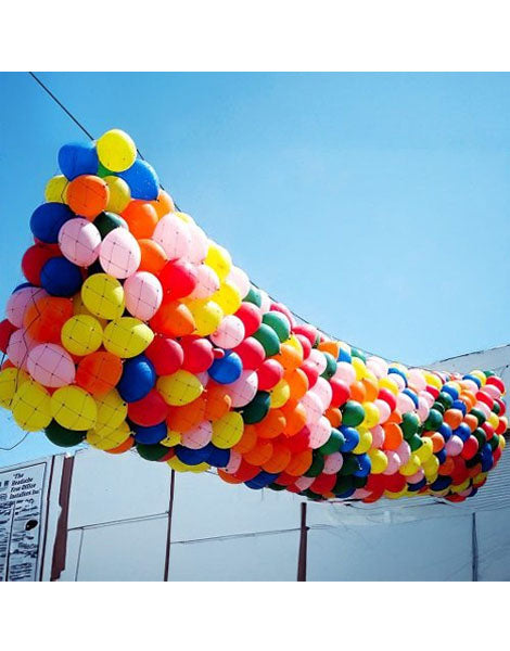 Silver Rainbow Balloon Drop Net Kit 17ft x 7ft BNP17 – Joker Party Supply