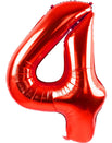 34in Trico Red Number 4 Balloon – Joker Party Supply