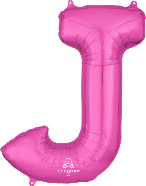 34in Anagram Pink Letter J Balloon – Joker Party Supply